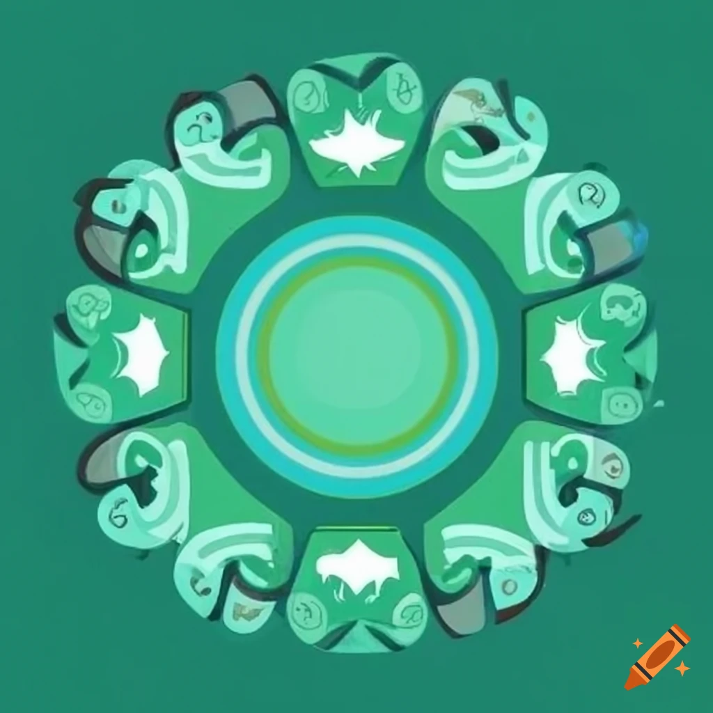 Stylized symbol representing Local Service Hub website on Craiyon