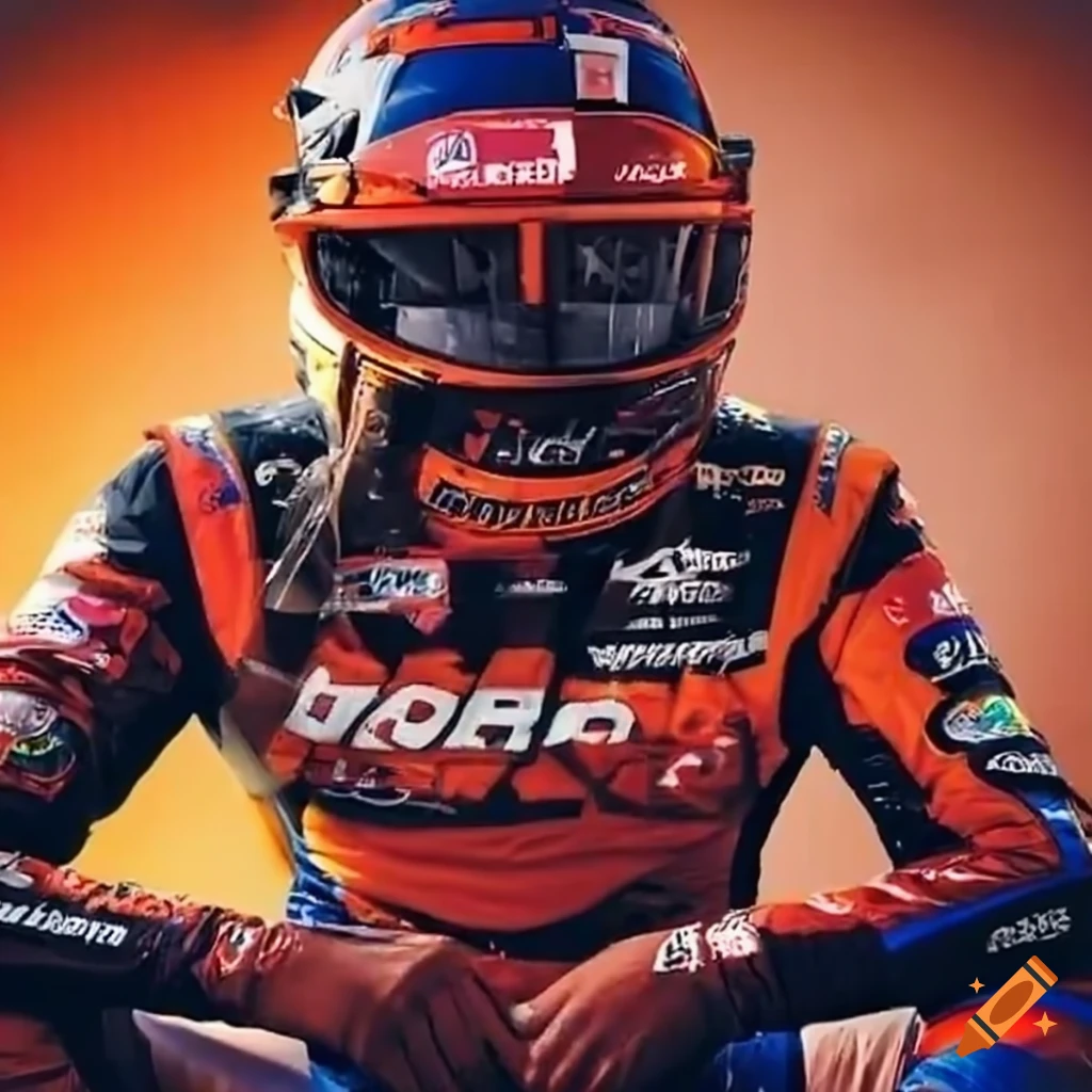 Passionate orange nascar race at michigan