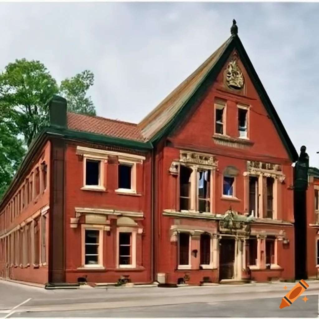 Traditional creative building on Craiyon