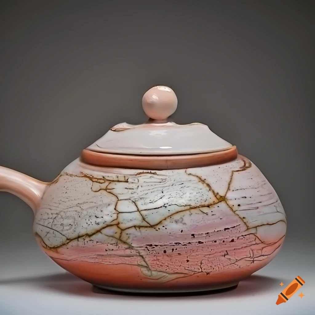 Handcrafted ceramic pottery with unique glazes on Craiyon