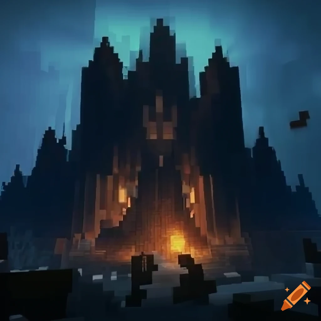 Minecraft factions logo on Craiyon