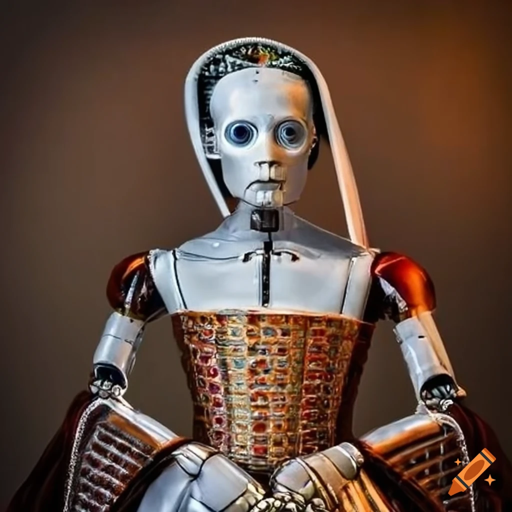 Tudor style dressed robot