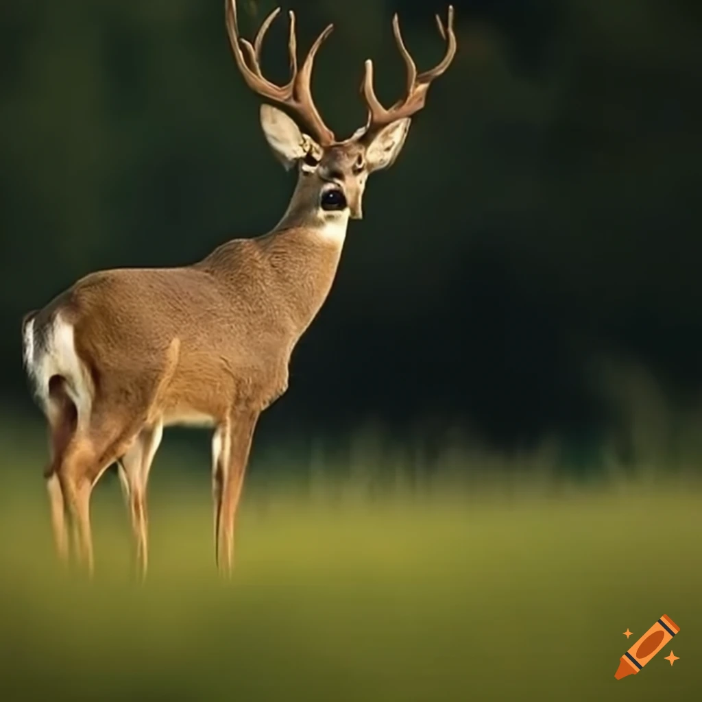 Full body shot of a deer on Craiyon