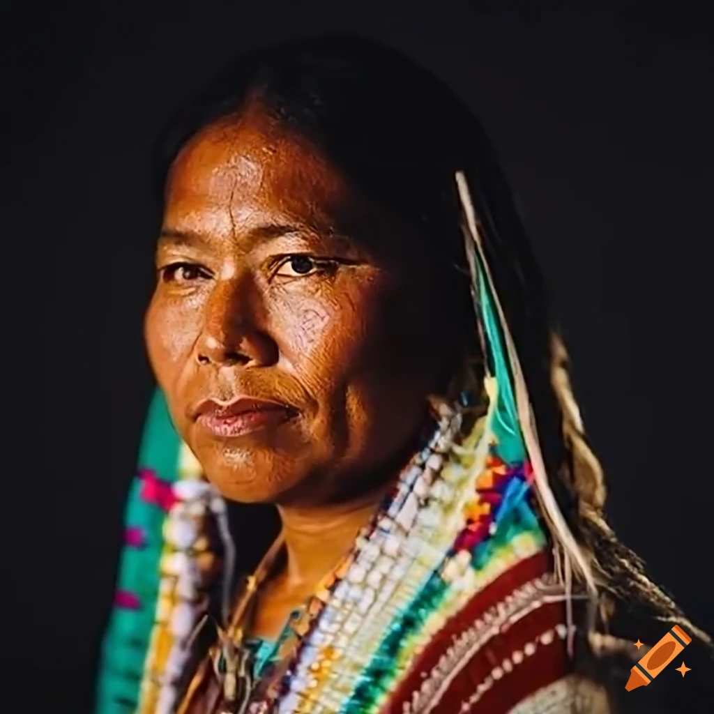 Cinematic photo of indigenous people under the sun on Craiyon