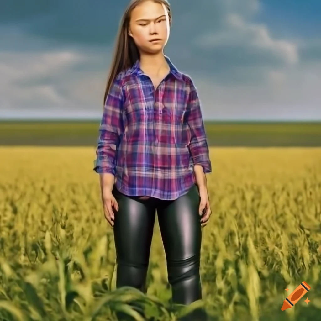 Closeup photograph of greta thunberg on Craiyon