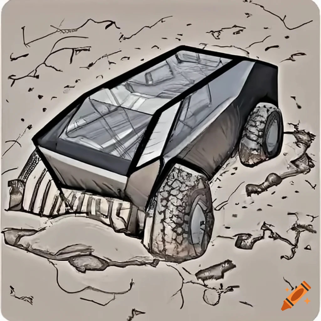 Cybertruck stuck in mud