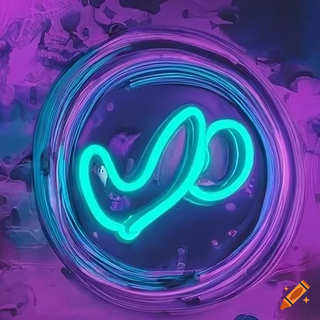 Teal neon sign with the message "you are amazing" on Craiyon