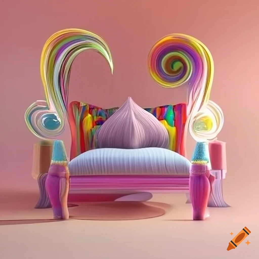 Intricate and colorful 3d sculpture on Craiyon