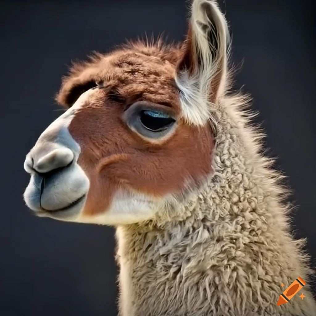 Cute llama on Craiyon