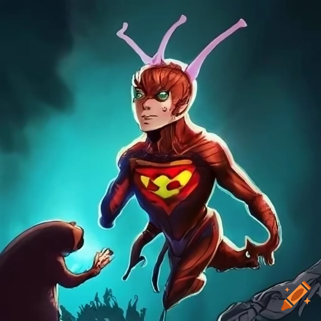 Creative depiction of a sick superhero with a unique twist on Craiyon