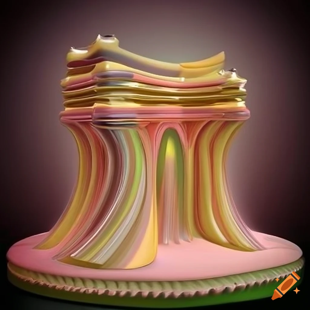 Intricate and colorful 3d sculpture on Craiyon