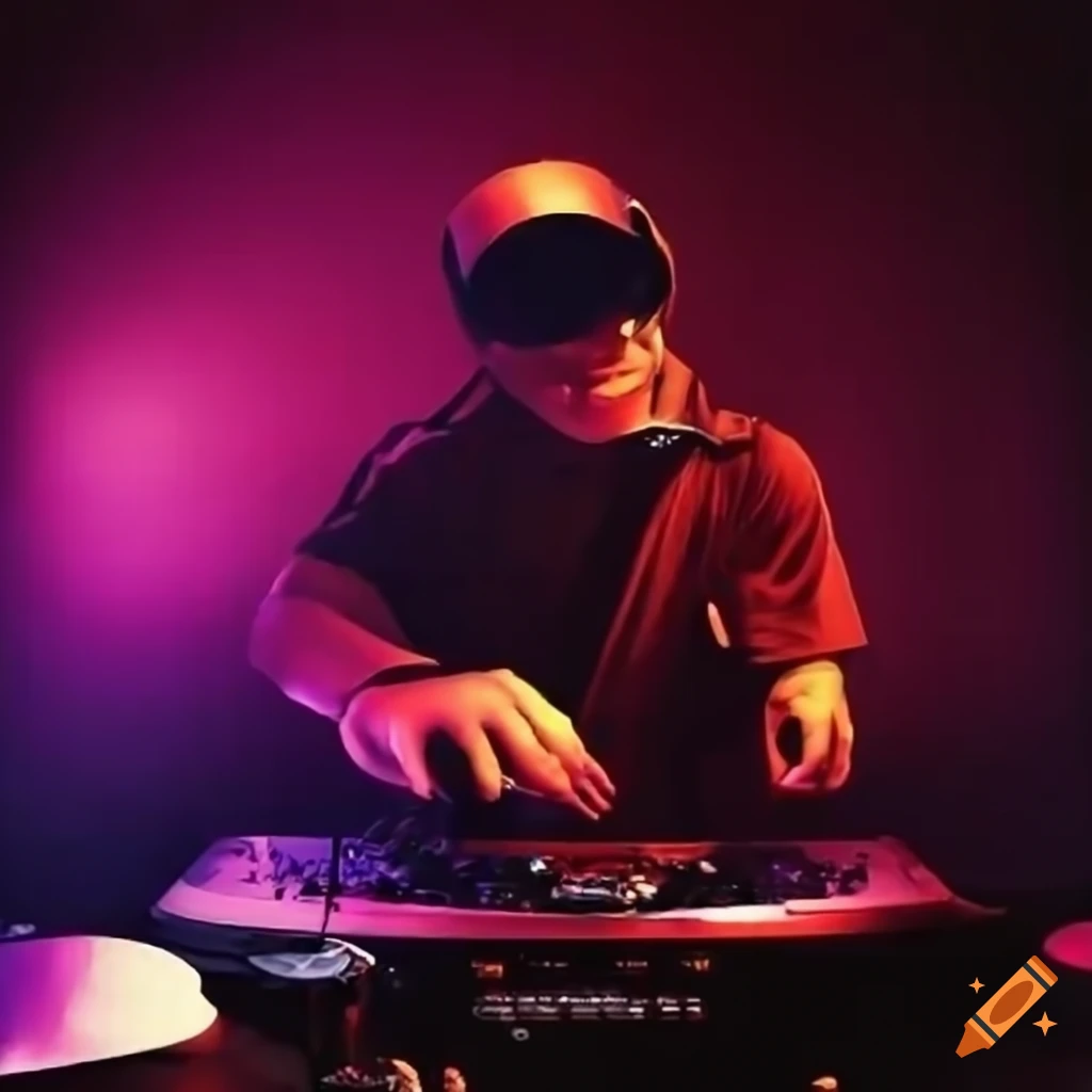 Movie poster for a techno dj film on Craiyon