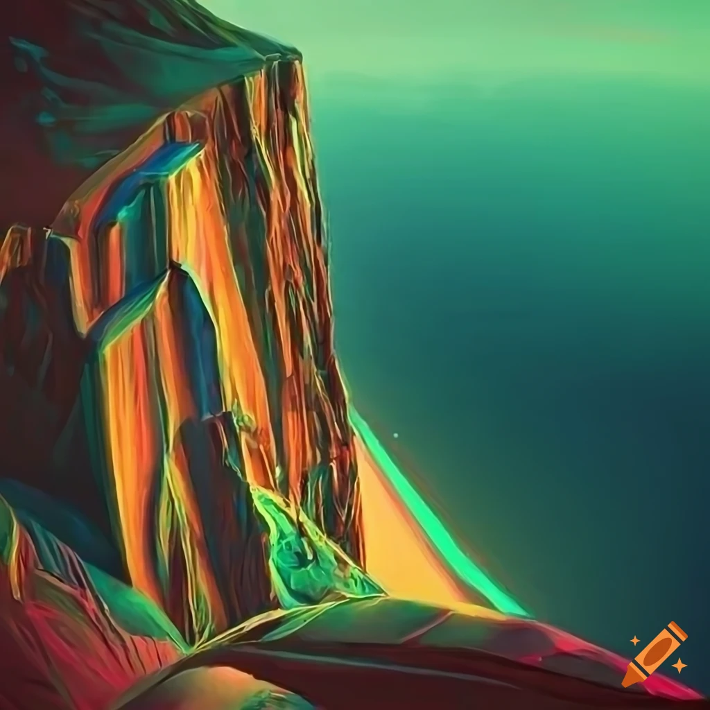 Landscape inspired by dadaism and andy warhol on Craiyon