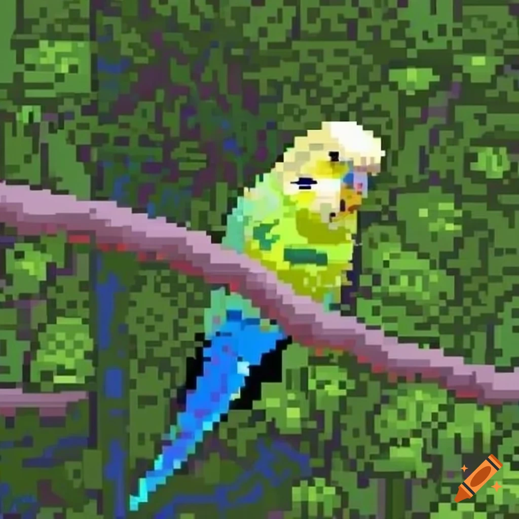 Cute pixelated galah icon on Craiyon