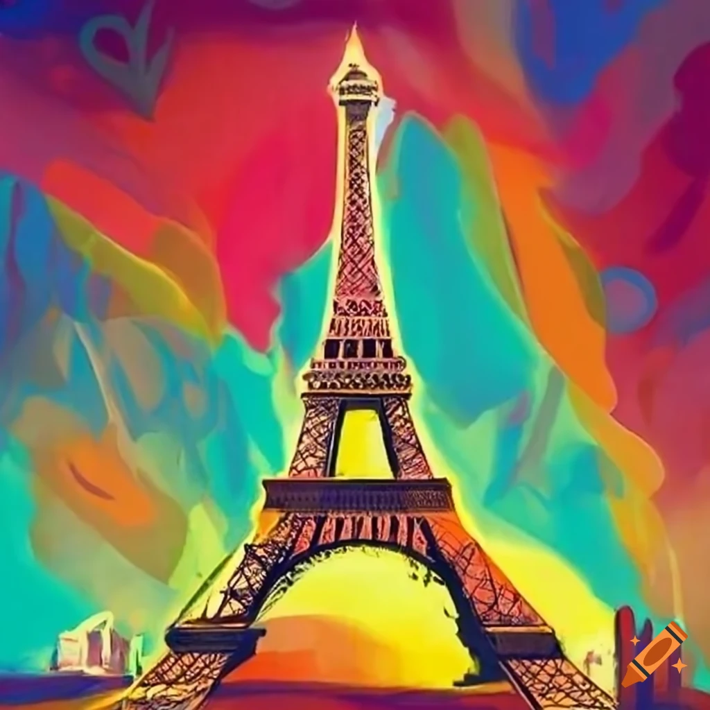 Picasso's depiction of the eiffel tower on Craiyon