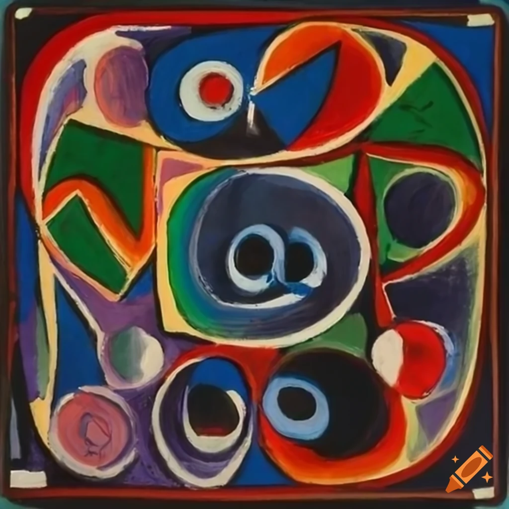 Pablo picasso style depiction of a stochastic process