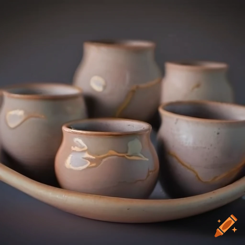 Abstract and vibrant ceramic artwork on Craiyon