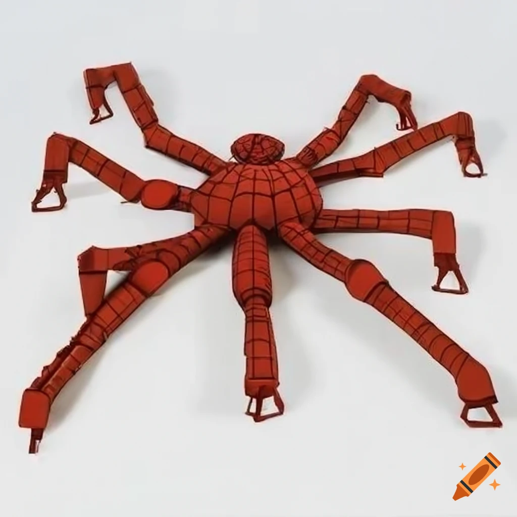 Spider-Man climbing frame surrounded by brown buildings on Craiyon