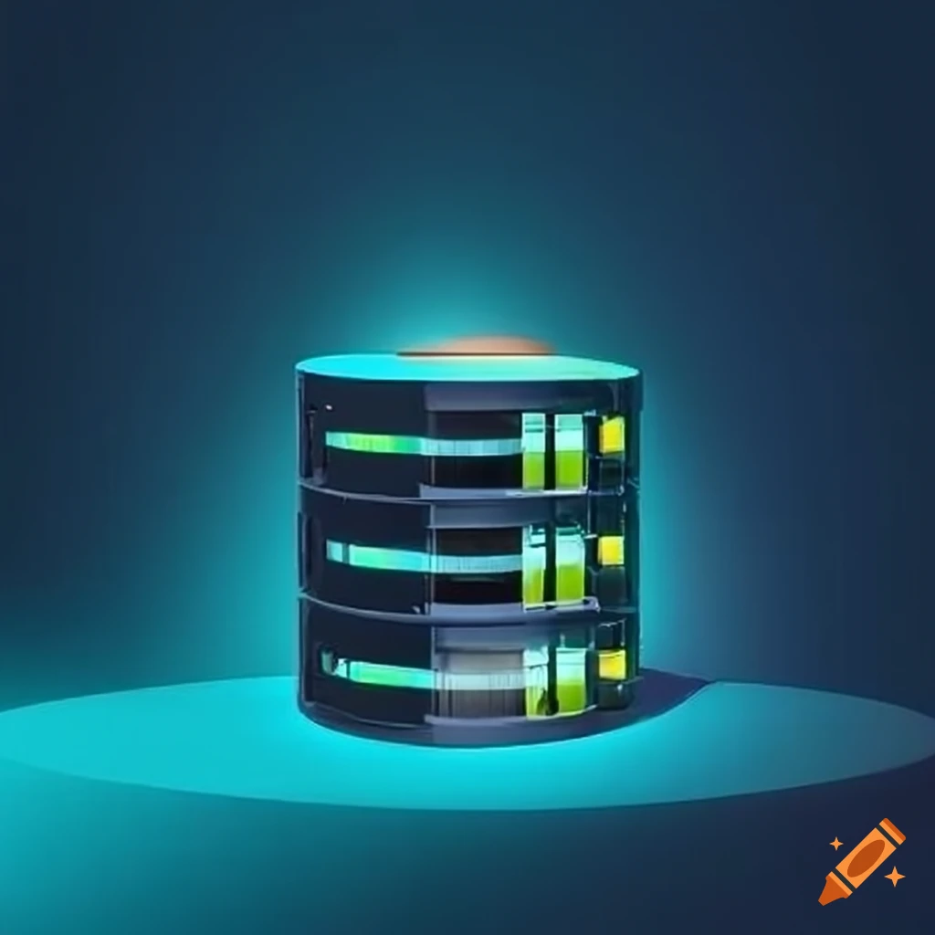 Illustration of an active server on Craiyon