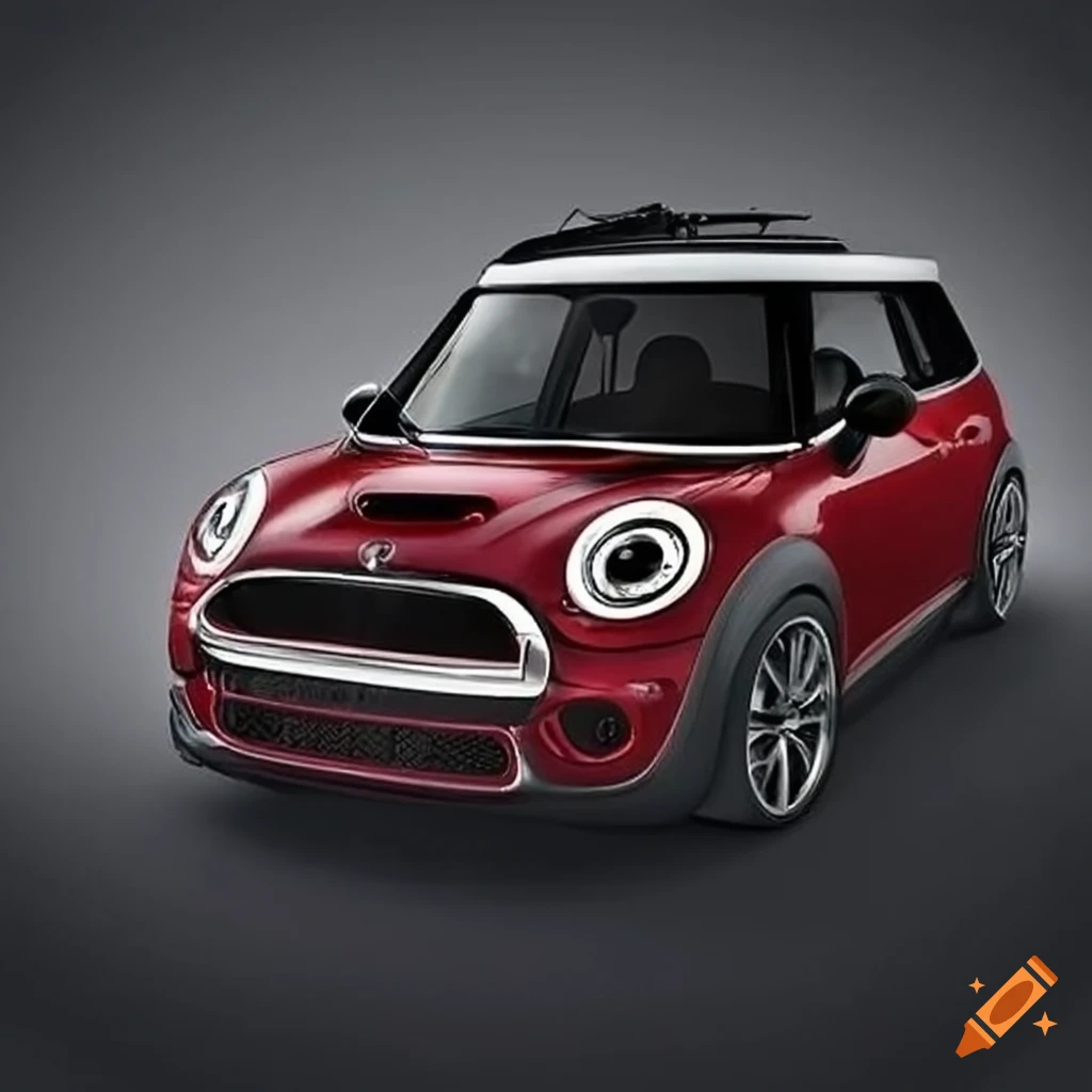Image of a mini cooper car on Craiyon