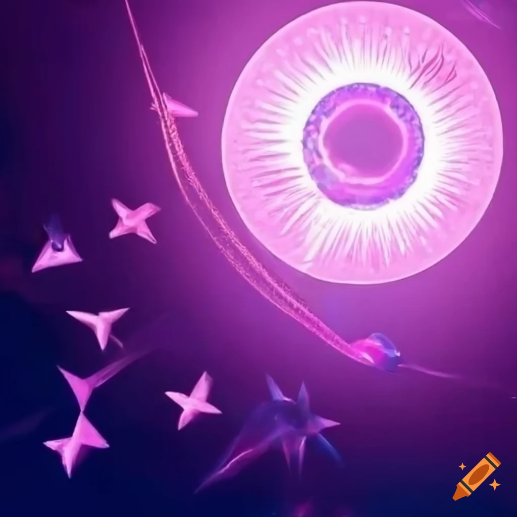 Navy spaceship with star shape, tentacles and laser beam on Craiyon