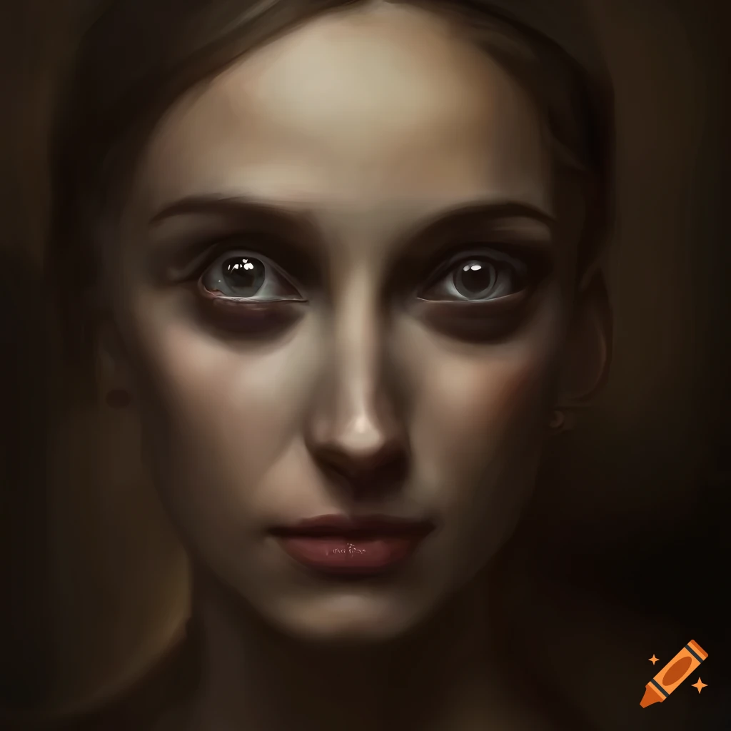 Hyperrealistic portrait of a unique woman with pretty eyes on Craiyon