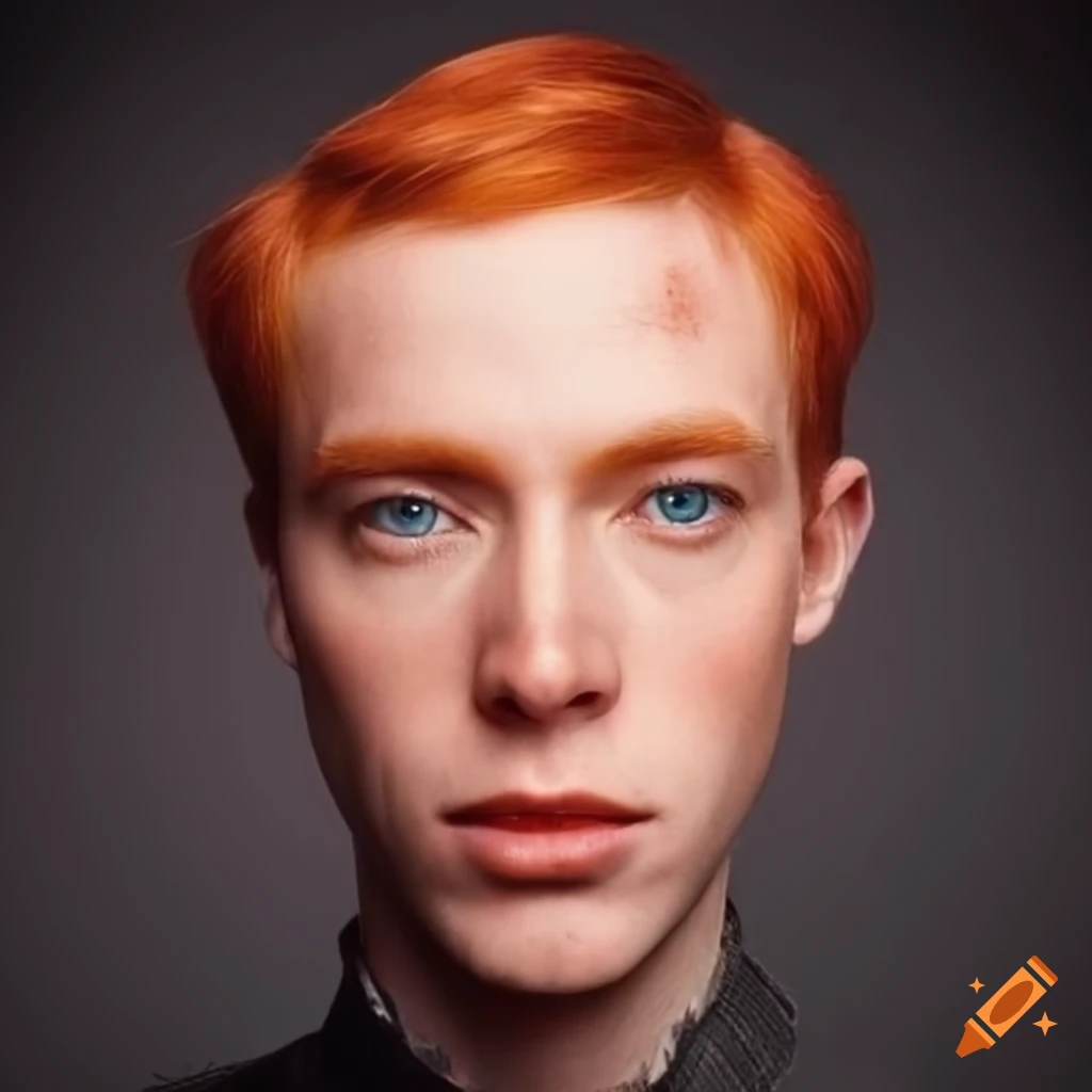 Portrait of a distinguished man with red hair