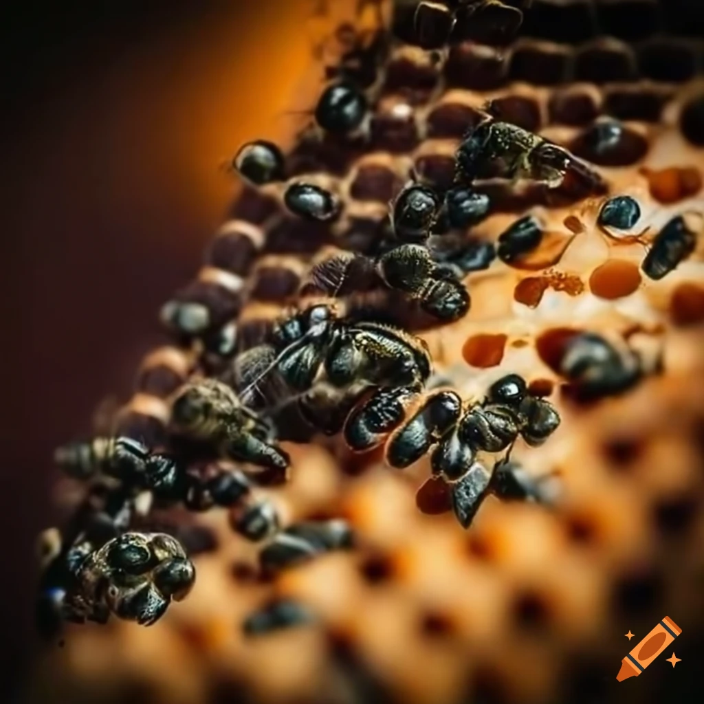 Artificial bee hives in the australian bush on Craiyon