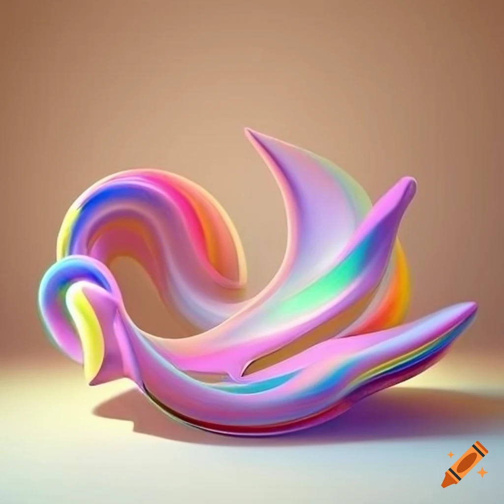 Intricate and colorful 3d sculpture on Craiyon