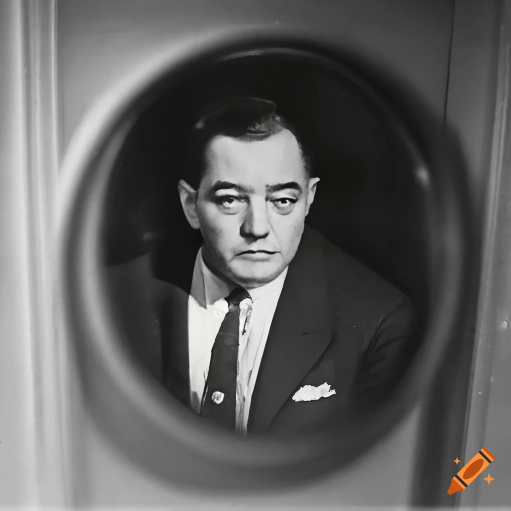 Realistic fisheye photo of a dangerous mobster from the 1940s on Craiyon