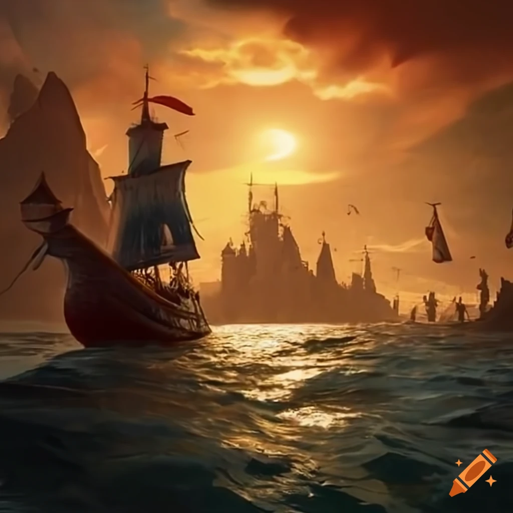 Illustration of Magellan's epic quest on Craiyon