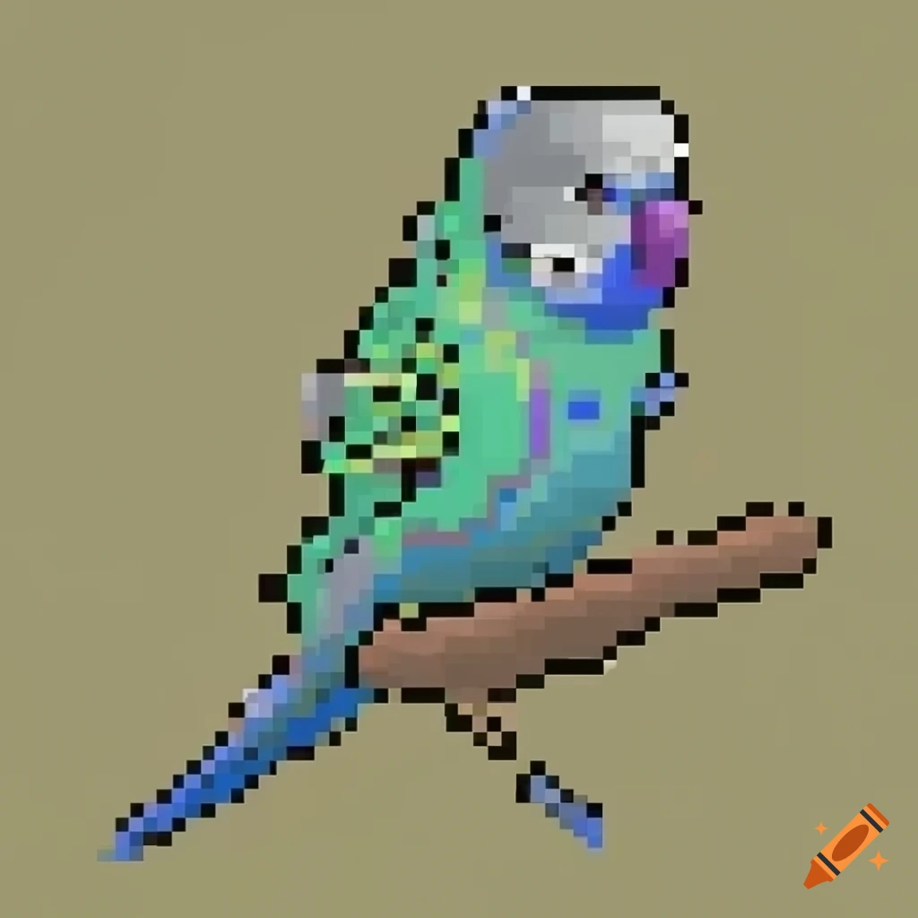 Cute pixelated galah icon on Craiyon