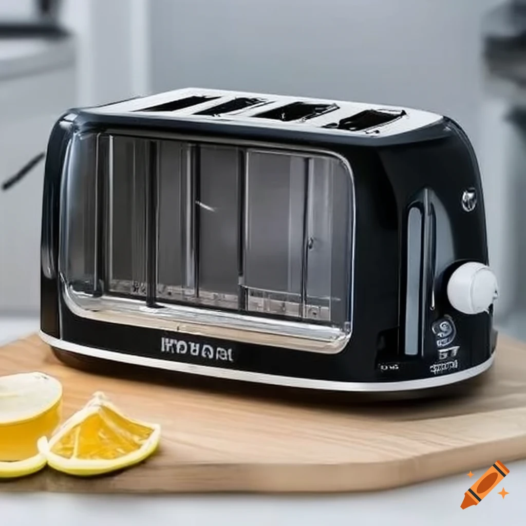 Modern transparent toaster for stylish kitchens on Craiyon