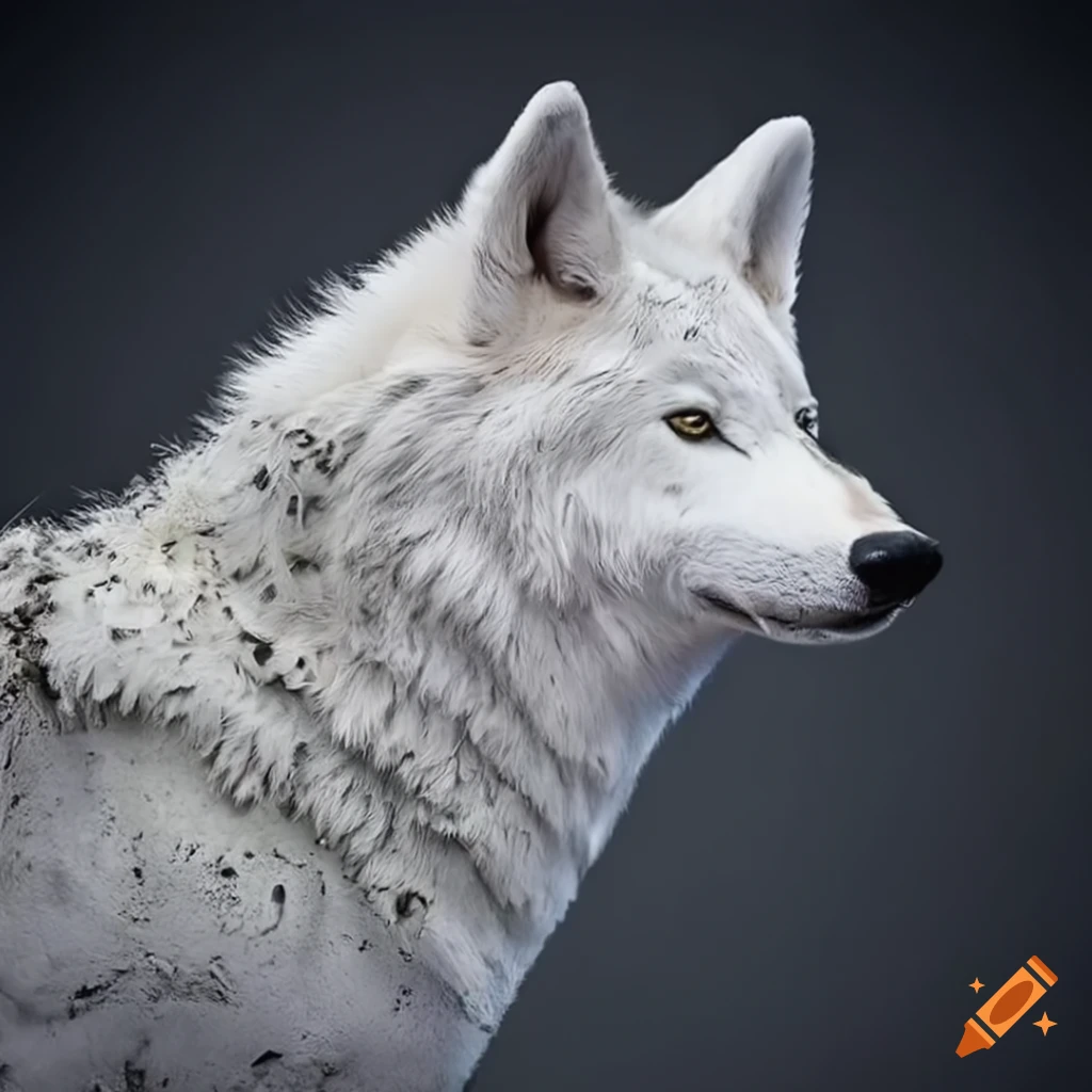 Emotional painting of a boy and a wolf symbolizing a deep bond in ...