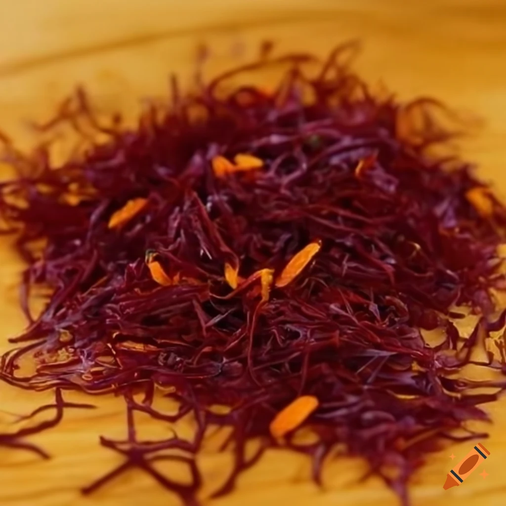 Close-up of saffron pistils