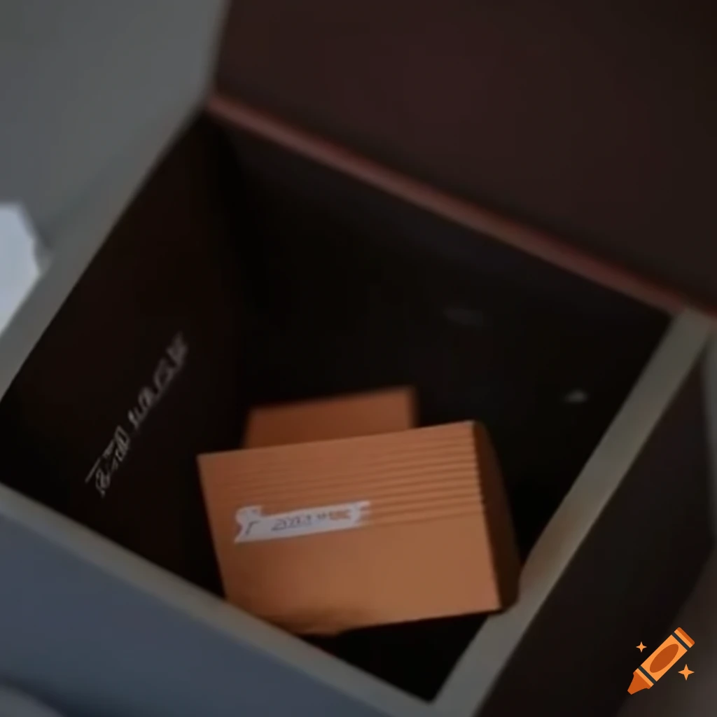 Open shipping package with Alibaba Express logo on Craiyon