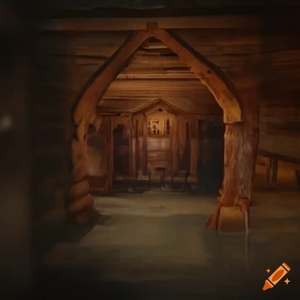 Medieval wooden centrifuge with elements of modern design on Craiyon