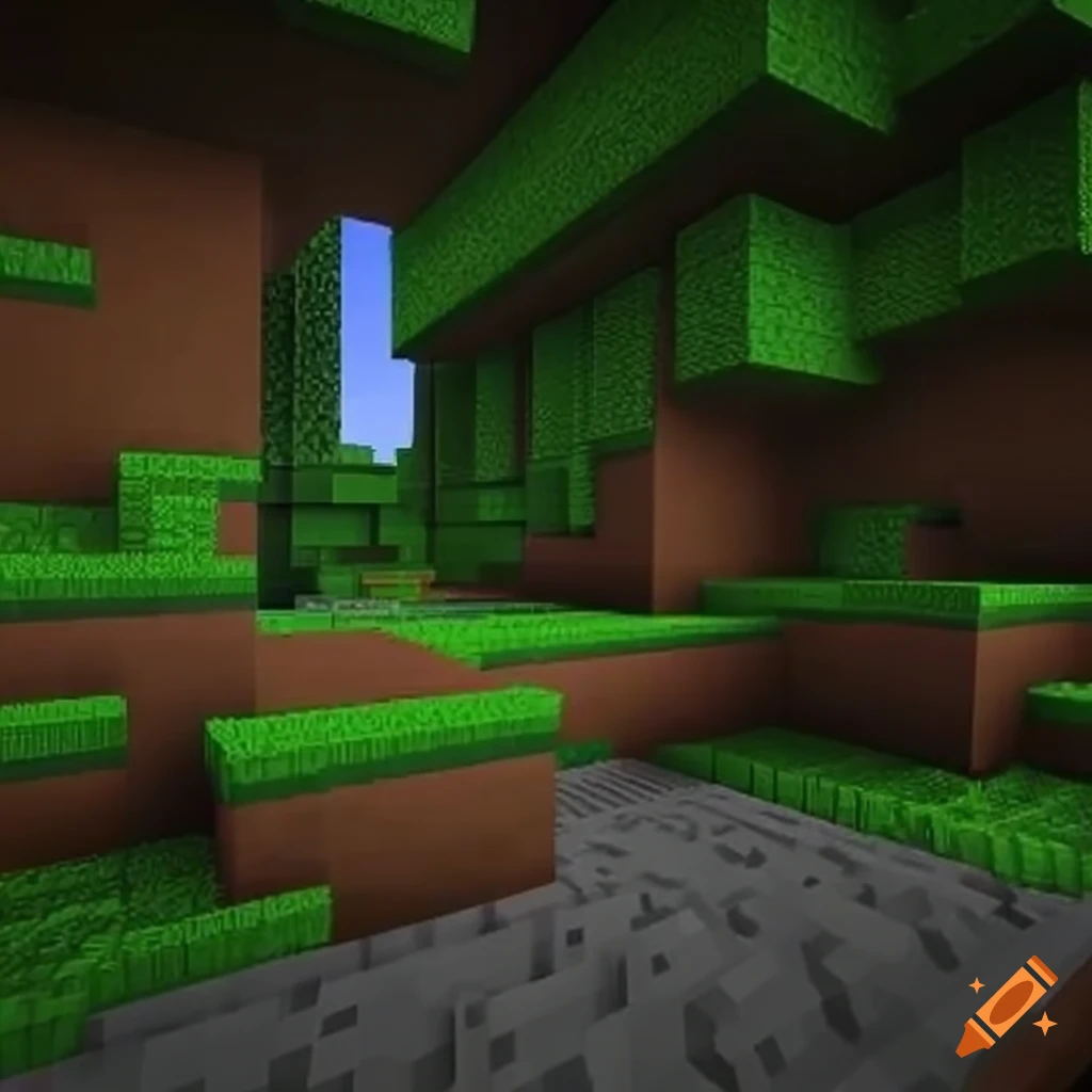 Minecraft game software on Craiyon