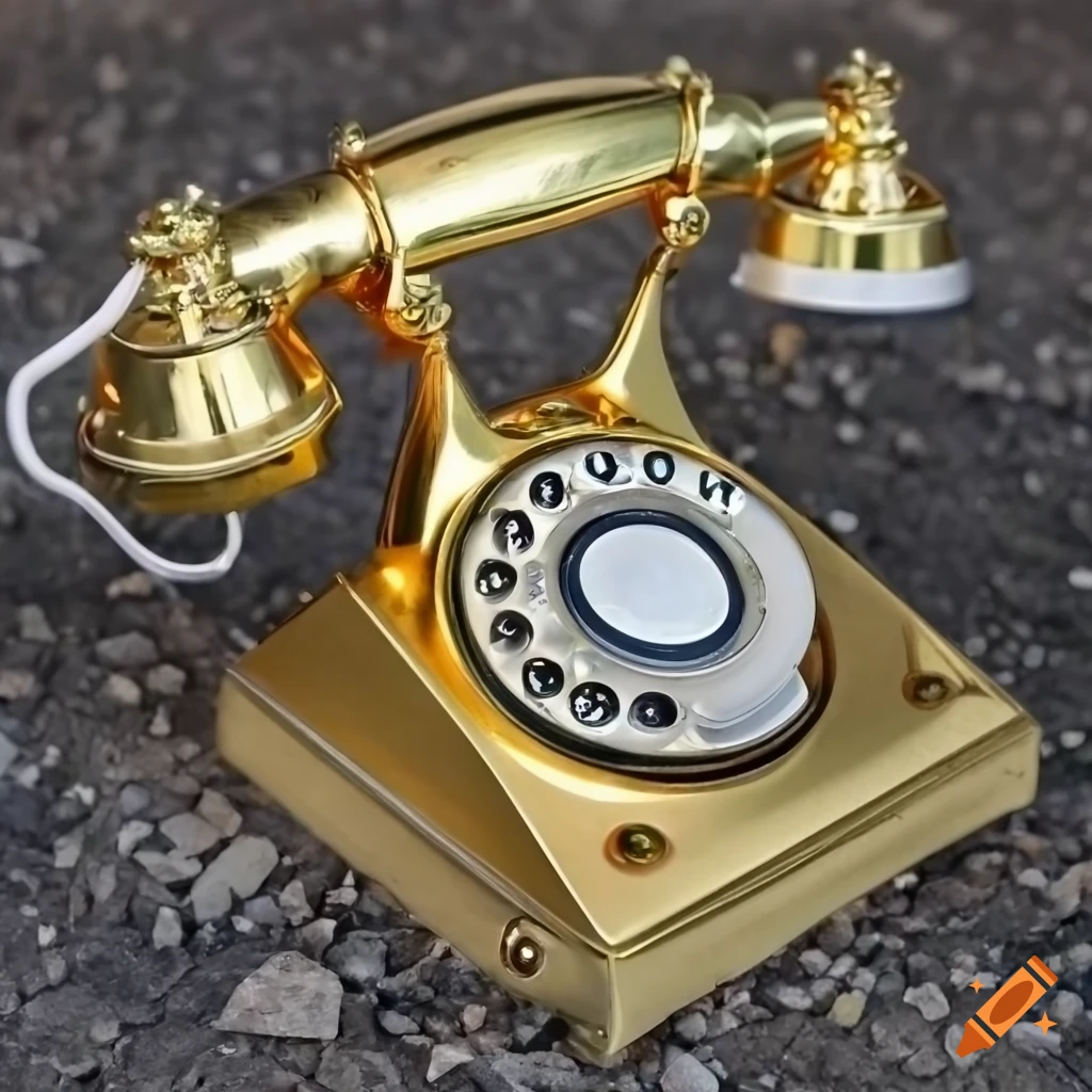 White pills next to a rotary telephone in a 1970's vintage kitchen on ...
