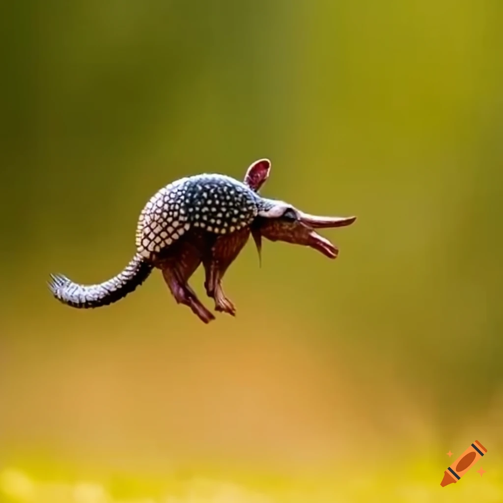 Flying armadillo on Craiyon