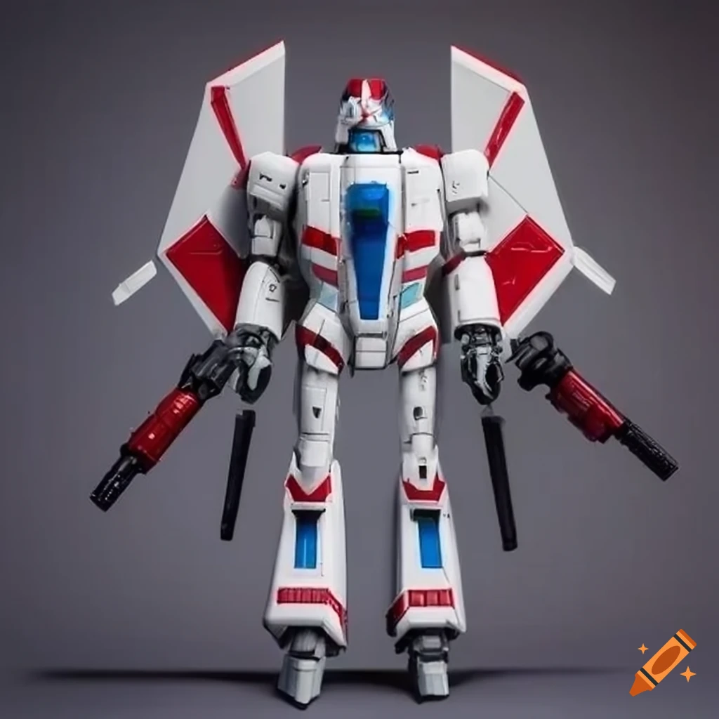 Detailed replica of skyfire jetfire macross figure