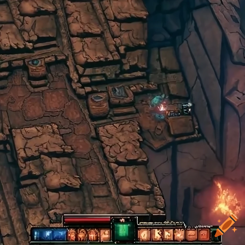 Detailed top-down game terrain texture