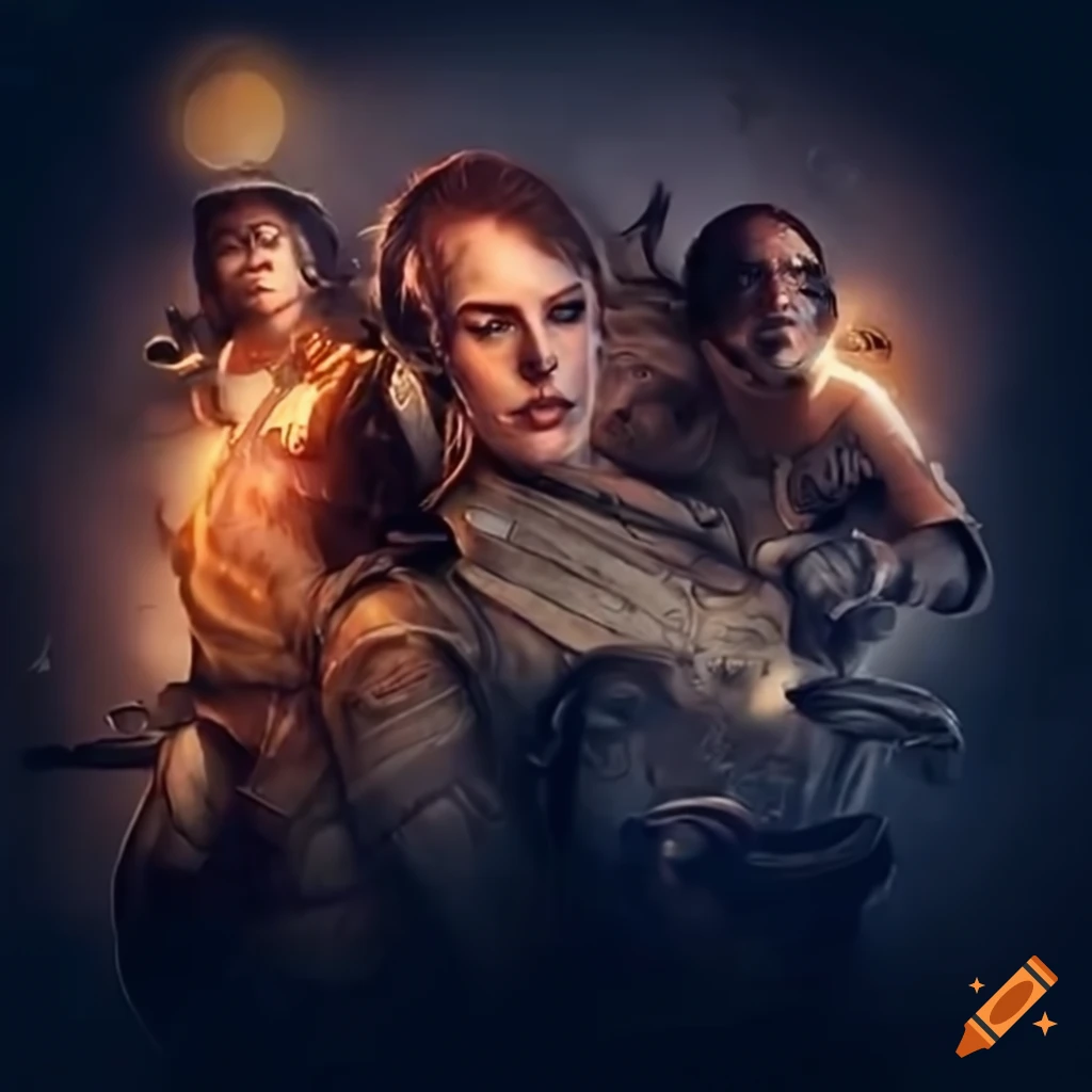 Illustration of a team-based money wars game