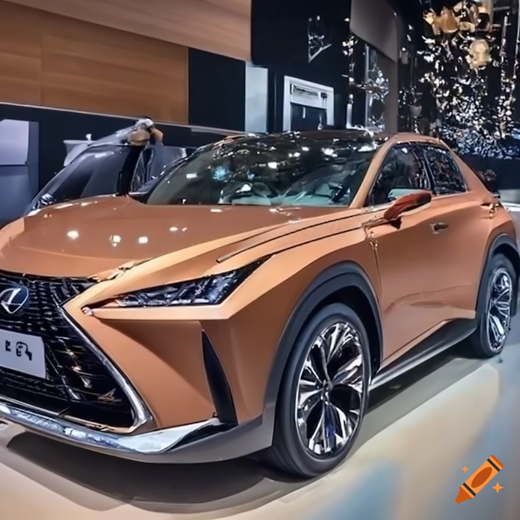 Copper Lexus LBX Subcompact Crossover SUV at Seoul Motor Show on Craiyon