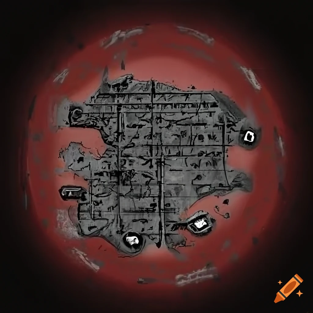 Maps inspired by the walking dead on Craiyon
