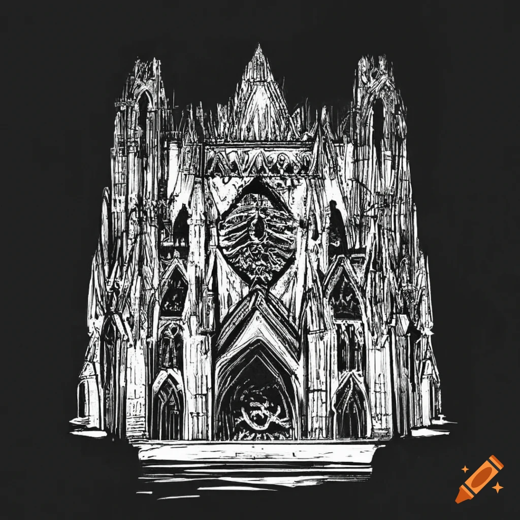 Interior of saint martin cathedral in angers with brutal gothic ...