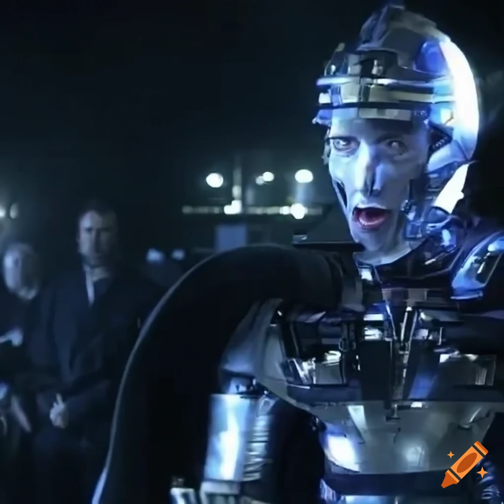 Star trek borg cybernetic anatomy humanoid schematic on Craiyon