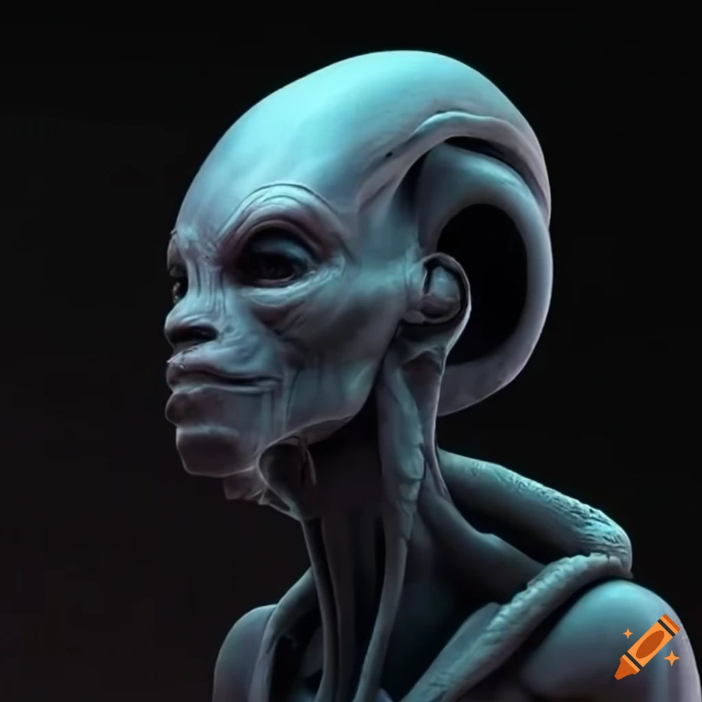 Sci-fi squid alien illustration on Craiyon