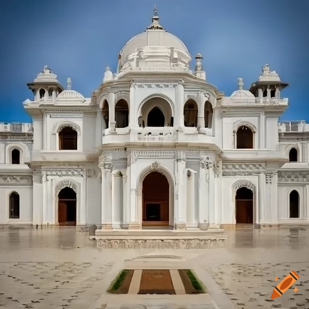 Full frontal elevation of a mediterranean style building on Craiyon