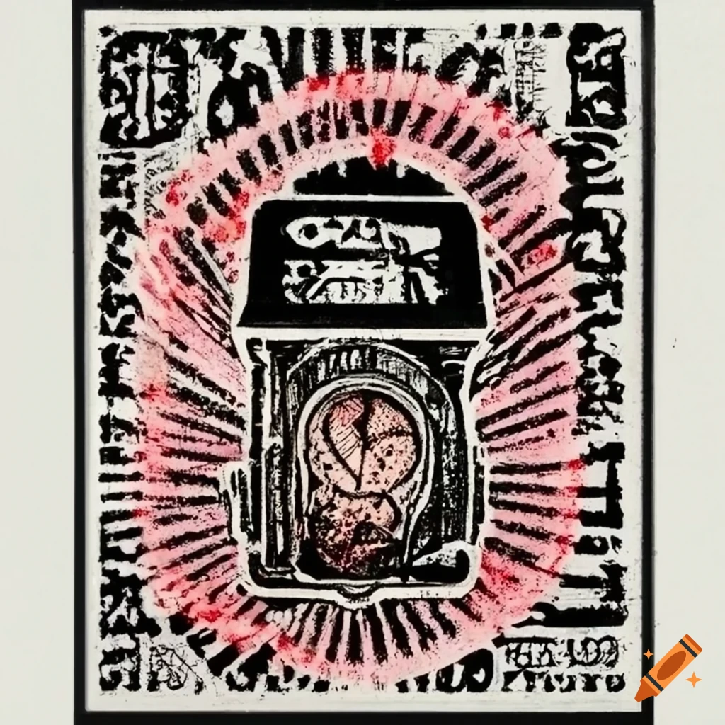 Punk concert stamp poster